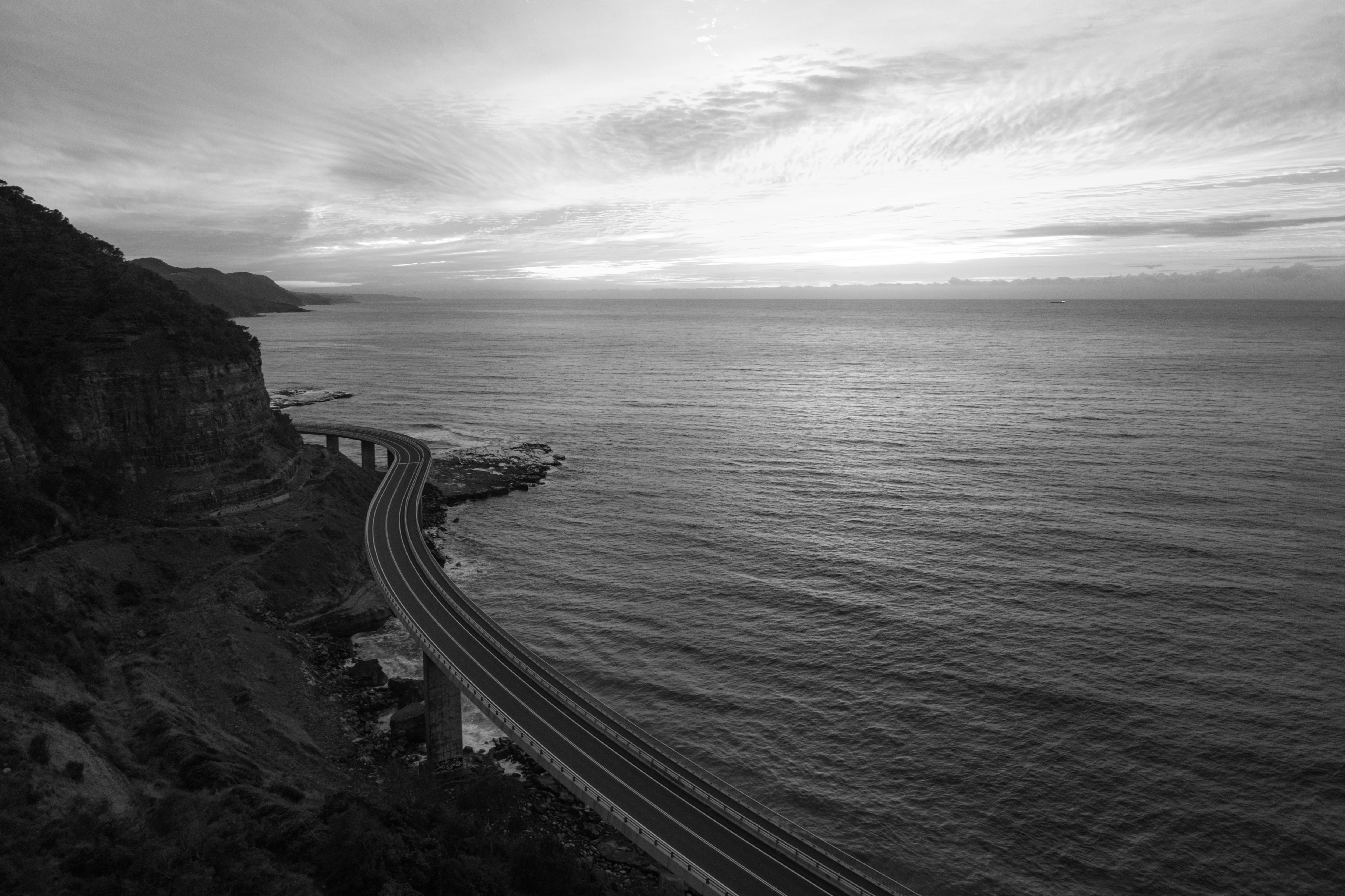 Sea Cliff B&W – Ocean Feels By Ben Mack